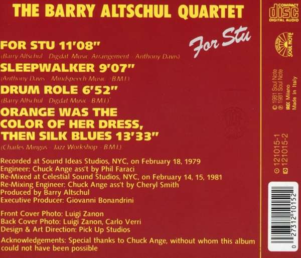 Barry Altschul - For Stu | TYQmusic